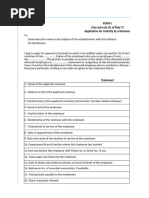 Form I For Gratuity Application | PDF