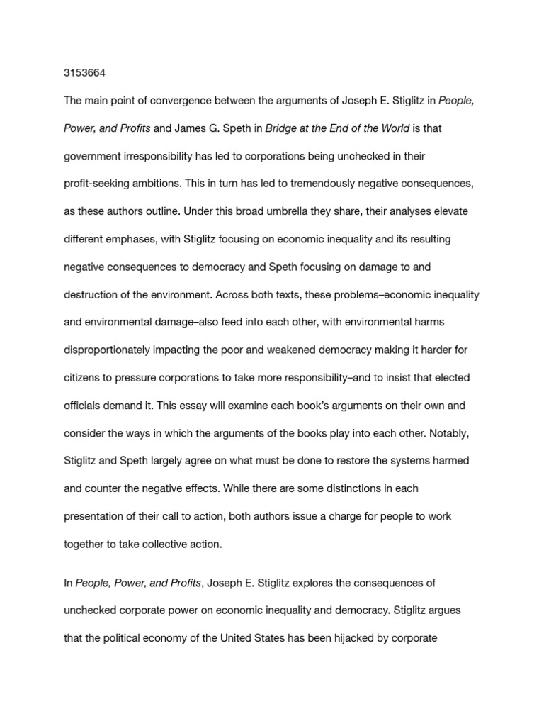 Corporate Power's Impact on Inequality | PDF | Joseph Stiglitz ...