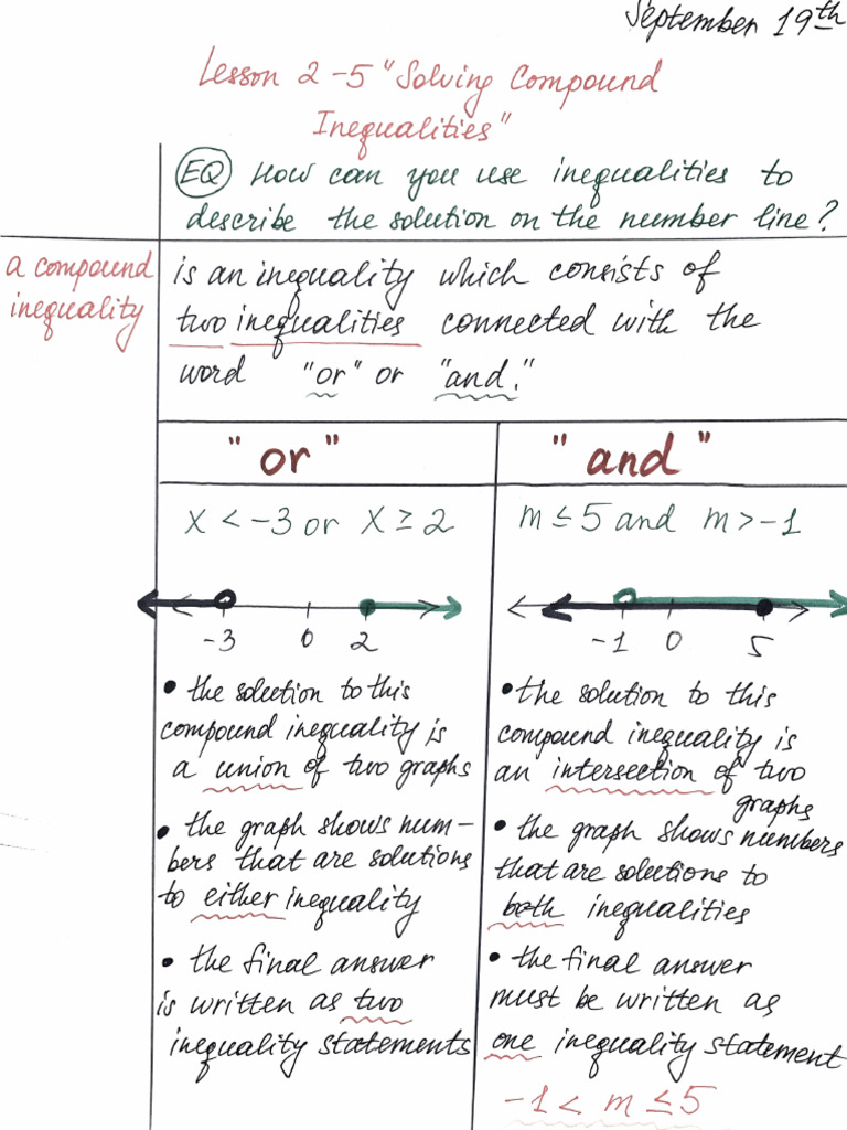 Lesson 2-5 Notes | PDF