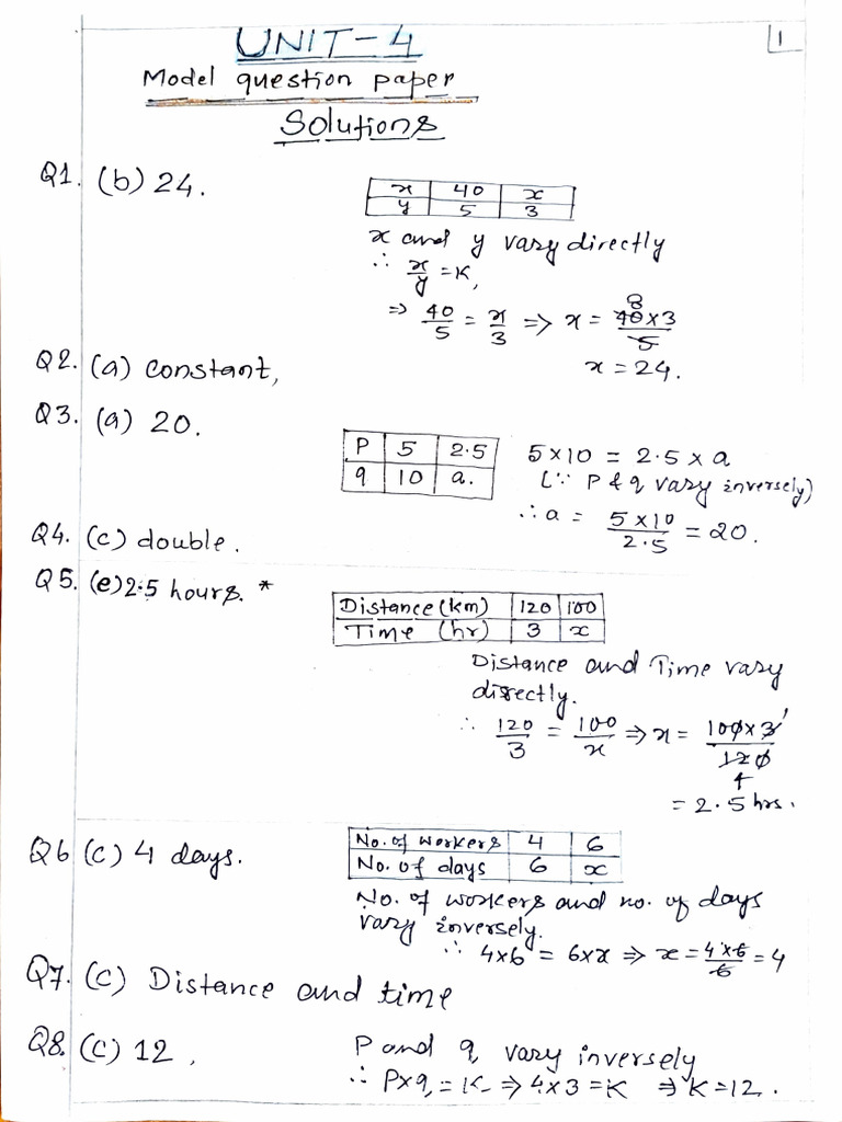 Unit - 4 Model Ans | PDF