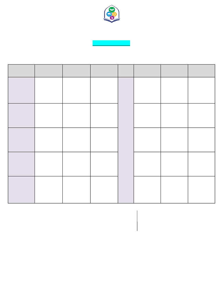 Grade 9 Girls Daily Class Schedule | PDF