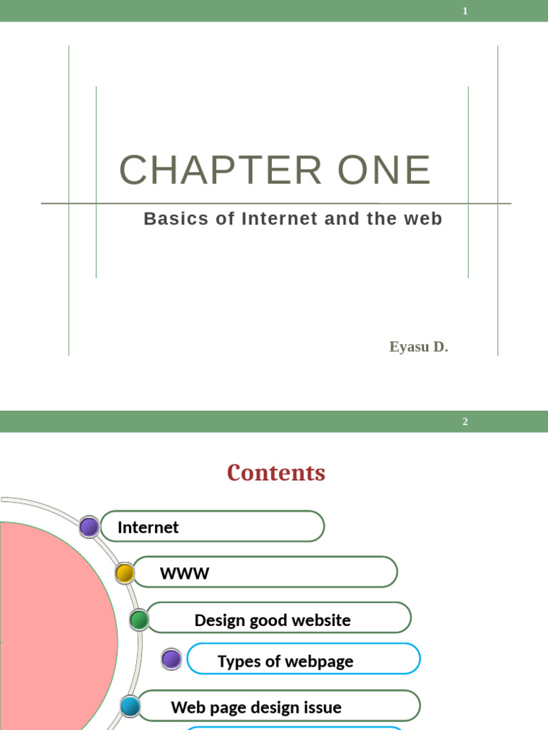 Internet Basics and Web Design Overview | PDF | World Wide Web ...