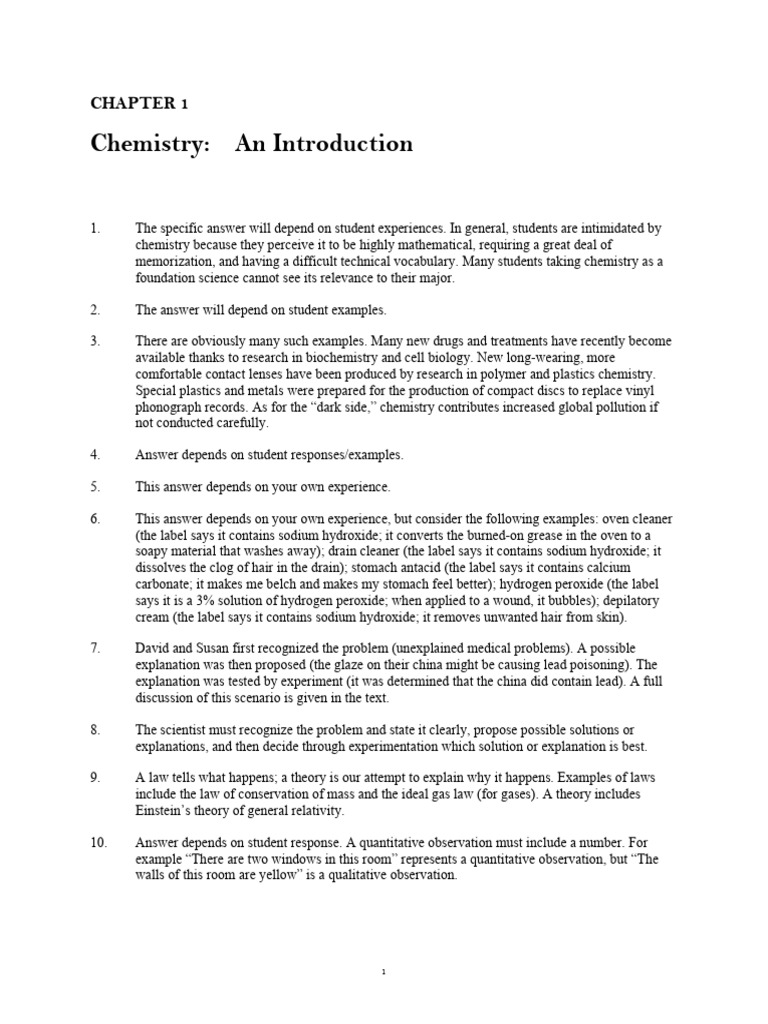 Introductory Chemistry Concepts Explained | PDF | Hypothesis | Experiment