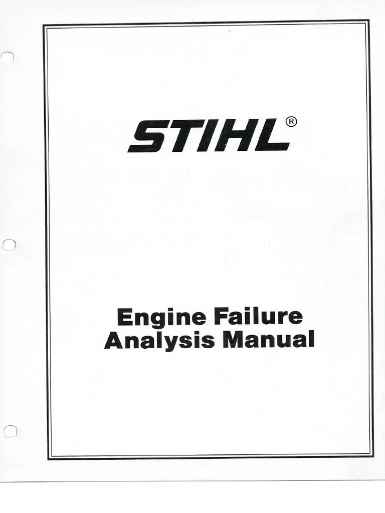 Stihl Illustrated Engine Failure Analysis Manual | PDF