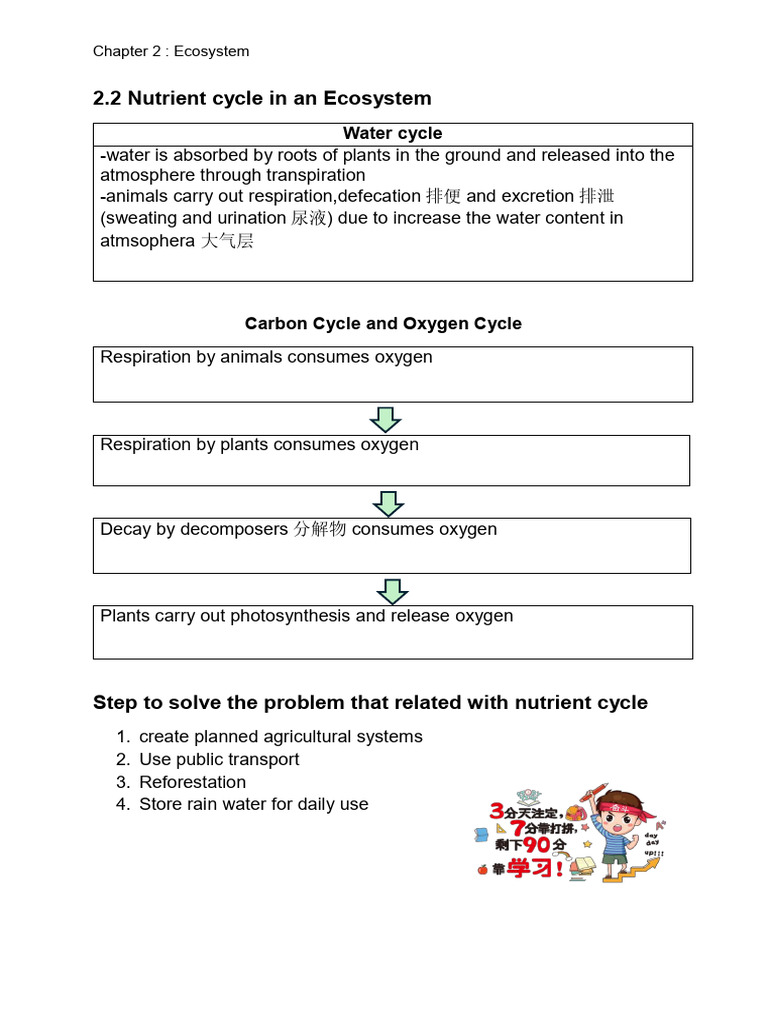 2.2 Nutrient Cycle Inn An Ecosystem | PDF