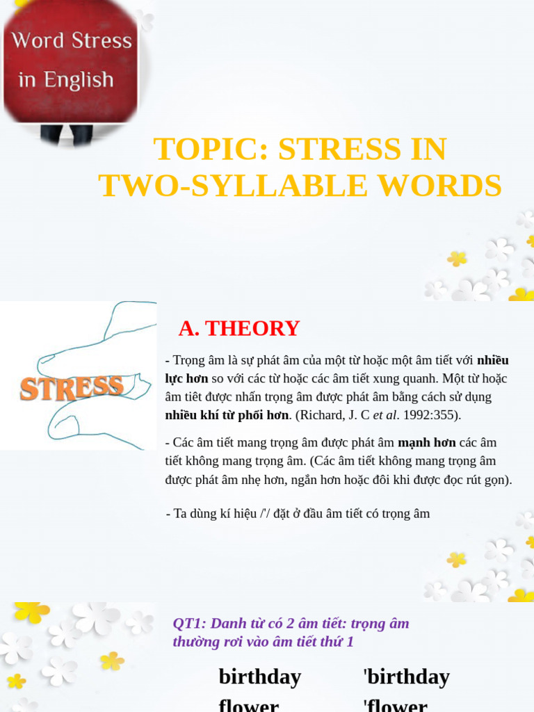 Word Stress | PDF