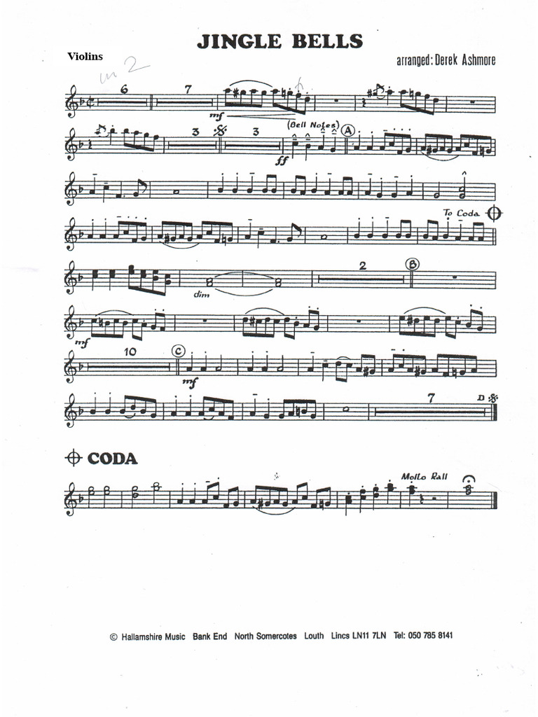 Violins - Jingle Bells - Orchestra | PDF