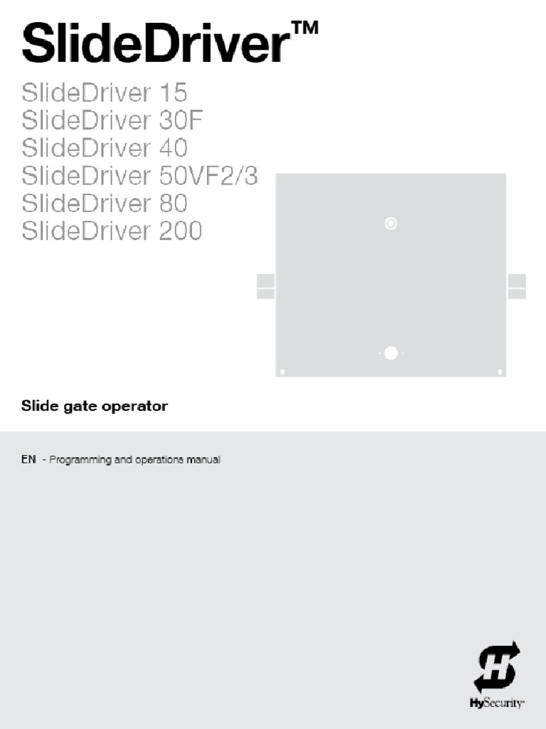 SlideDriver 50VF Installation Guide | PDF | Safety | Power Supply