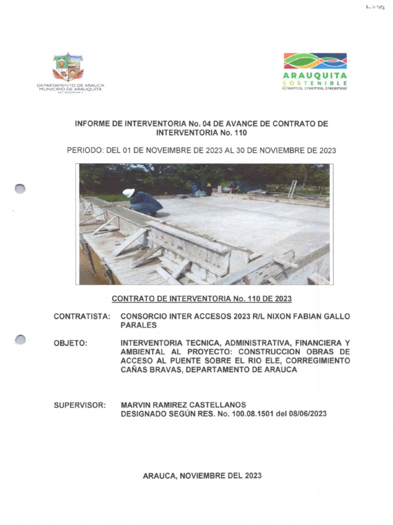 INFORME Interventoria A Interventoria | PDF