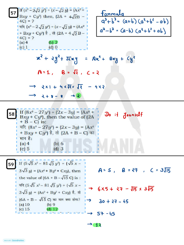Complete Advance Maths Revision (Part-03) | PDF