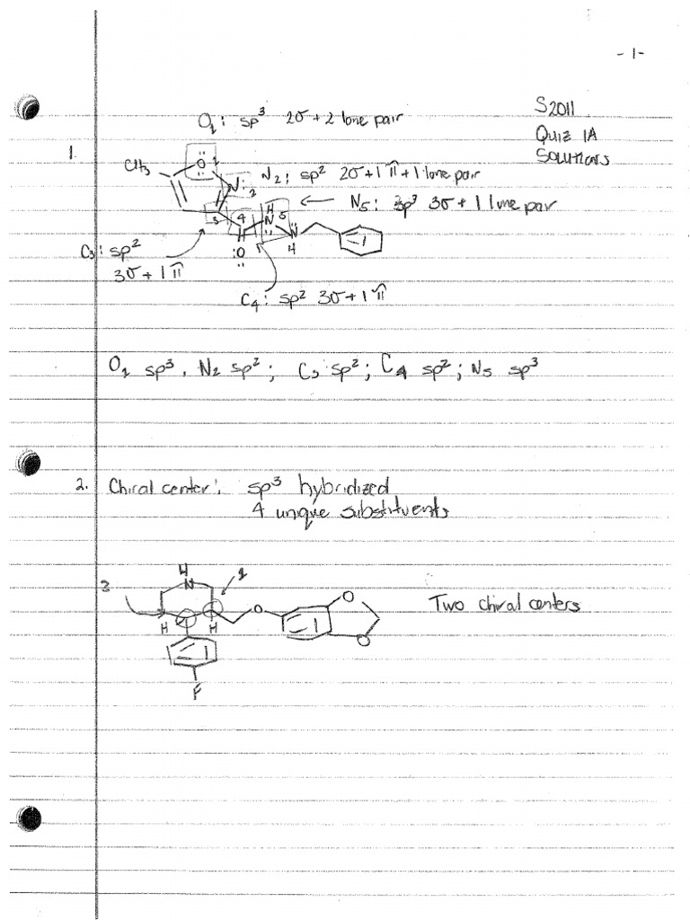 S 11 Quiz 1 Asol | PDF