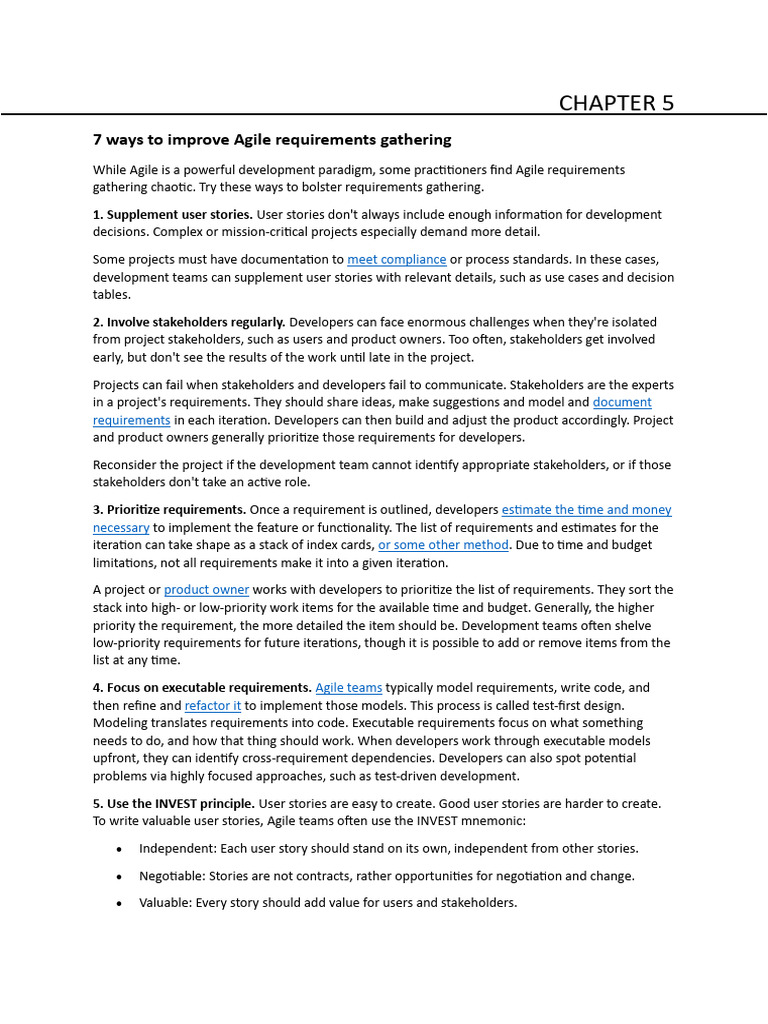 Software Engineering Unit 5 | PDF | Scrum (Software Development ...