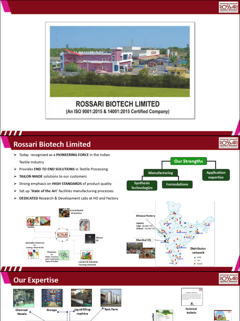 Rossari Biotech Limited | PDF | Secondary Sector Of The Economy | Materials