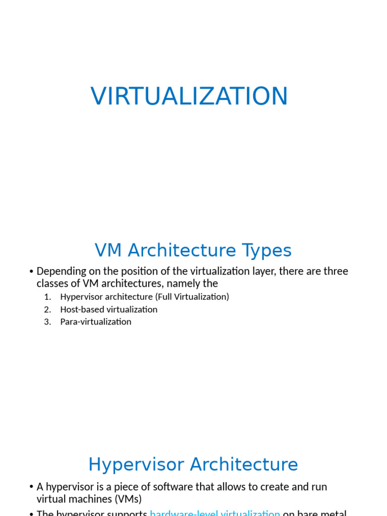 Virtualization Structures | PDF | Virtualization | Virtual Machine