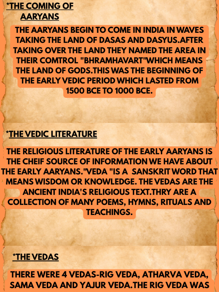 Early Vedic Literature Overview | PDF