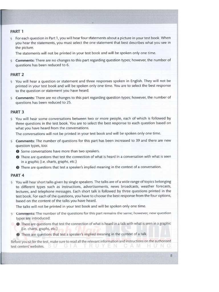 Listening Instructions | PDF