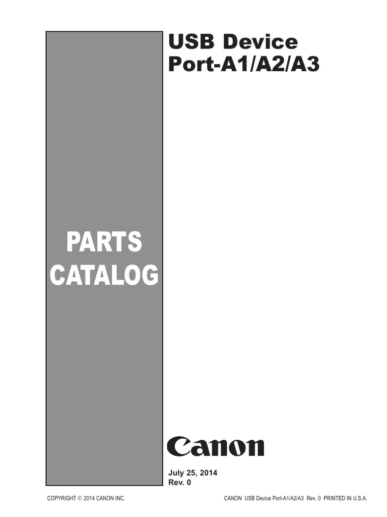 USB Device Port A1, A2, A3 Parts List | PDF | Screw | Metalworking