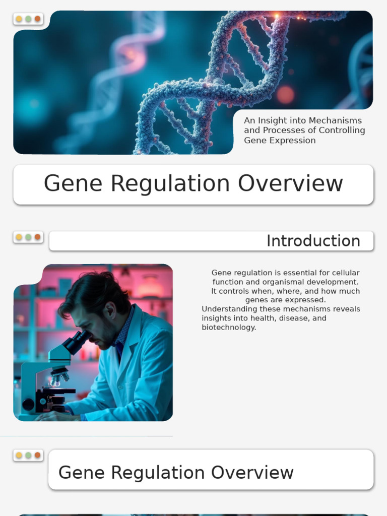 Gene Regulation Mechanisms Explained | PDF | Regulation Of Gene ...