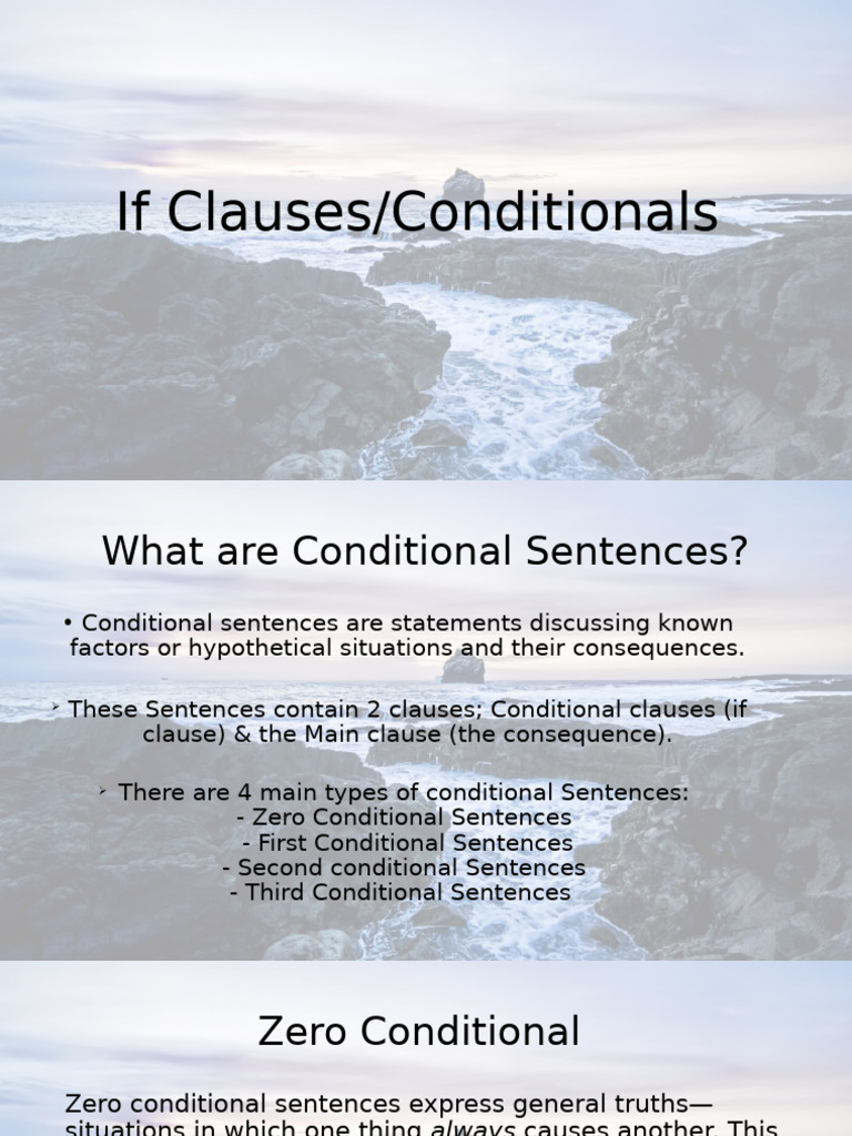 If Clauses Presentation 2 | PDF
