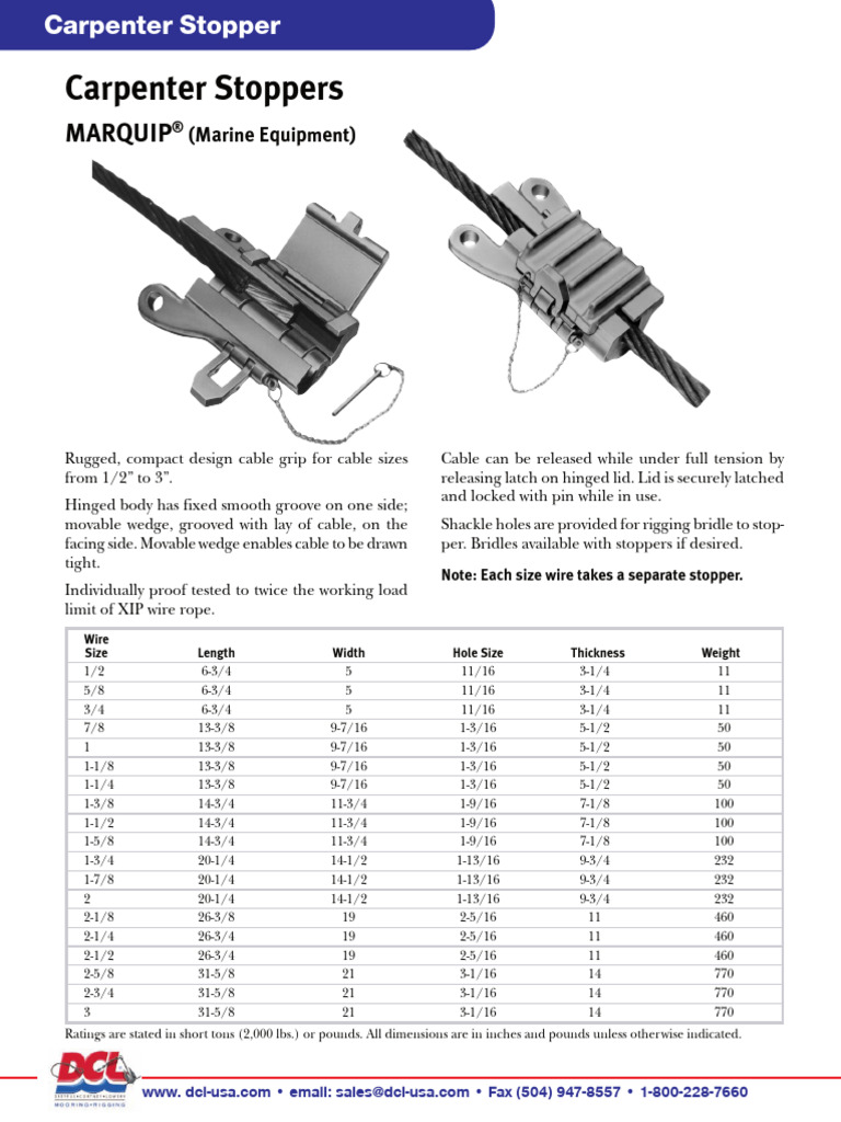 Towing - Subsea - Anchor-Handling Carpenter Stopper | PDF | Manufactured Goods