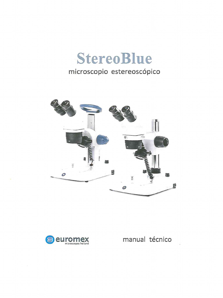 Manual Tecnico Microscopio Euromax-Reumatologia | PDF