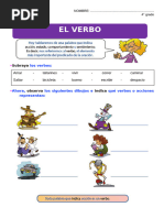 Práctica de Verbos para 4° Grado | PDF