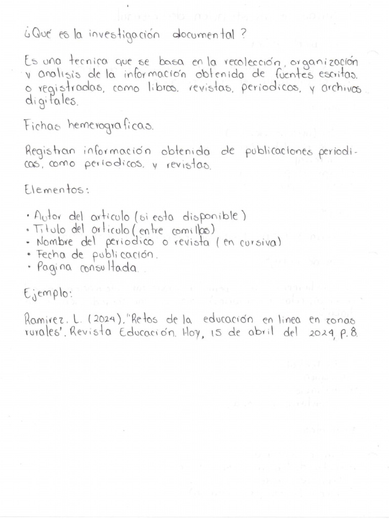 Fichas Hemerograficas | PDF