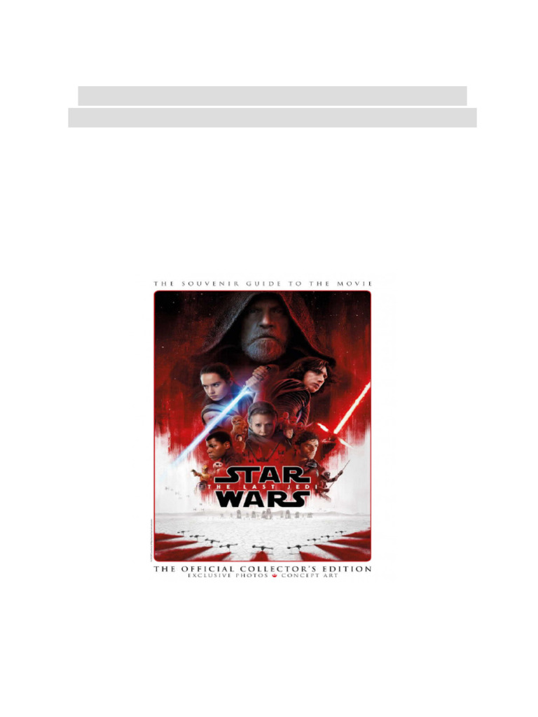 Star Wars Episode 8 The Last Jedi The Official Collector S Edition ...