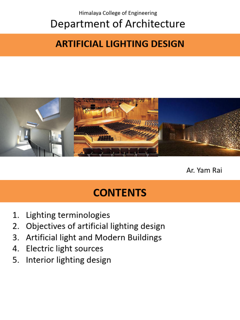 Artificial Lighting Design | PDF | Compact Fluorescent Lamp ...