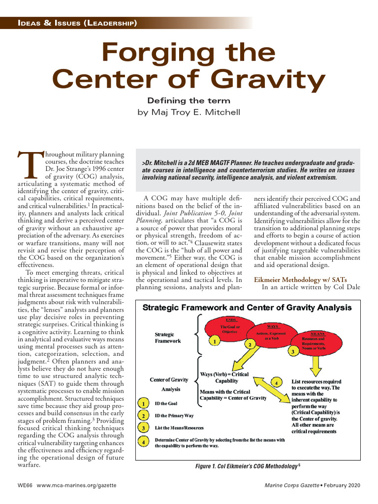 Enhancing Center of Gravity Analysis | PDF
