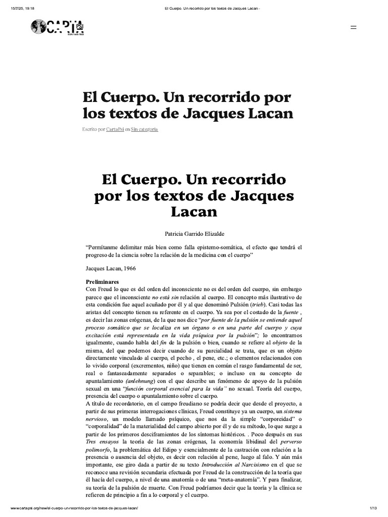 El Cuerpo | PDF