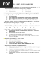 Covalent Bonding Practice Problems | PDF | Chemical Bond | Covalent Bond