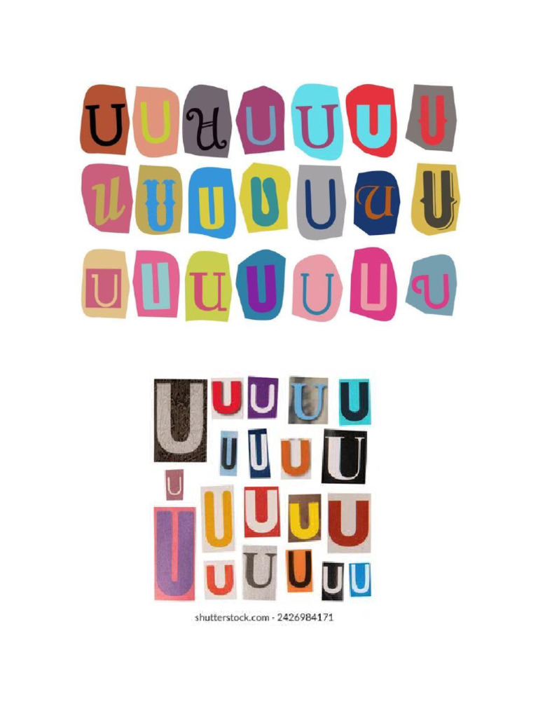 Recortes de Letras U | PDF