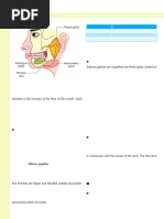 Serous vs Mucous Salivary Glands Comparison | PDF