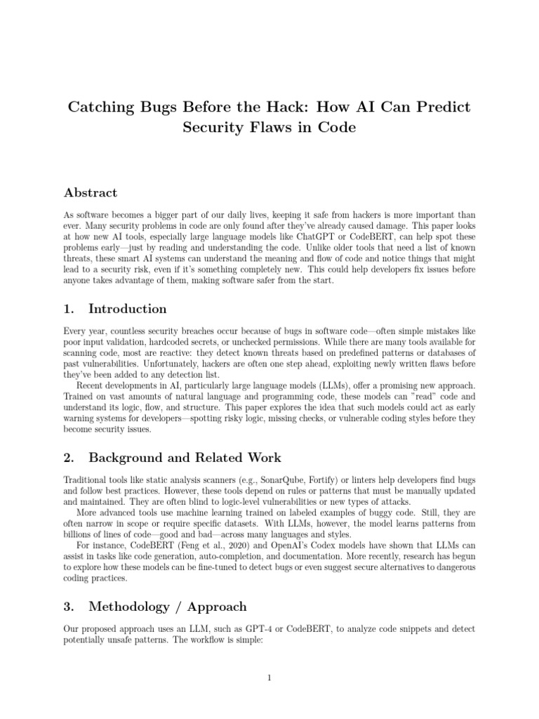 Catching Bugs Before The Hack How AI Can Predict Security Flaws in Code ...