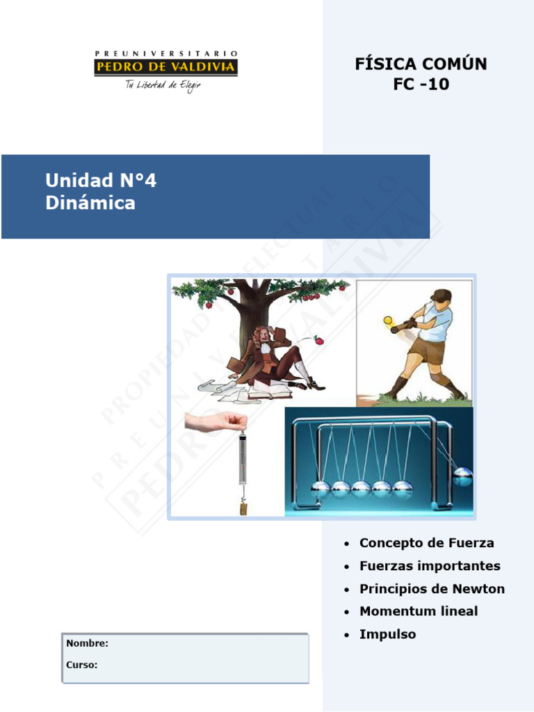 Cuaderno Teórico Dinámica | PDF | Fricción | Fuerza