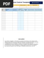 Document Version Control Template | PDF