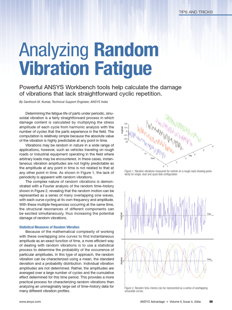 Random Vibration Fatigue Analysis Guide | PDF | Spectral Density ...