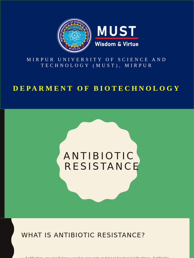 Understanding Antibiotic Resistance | PDF | Antimicrobial Resistance ...