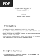 Underground Surveying Techniques | PDF | Surveying