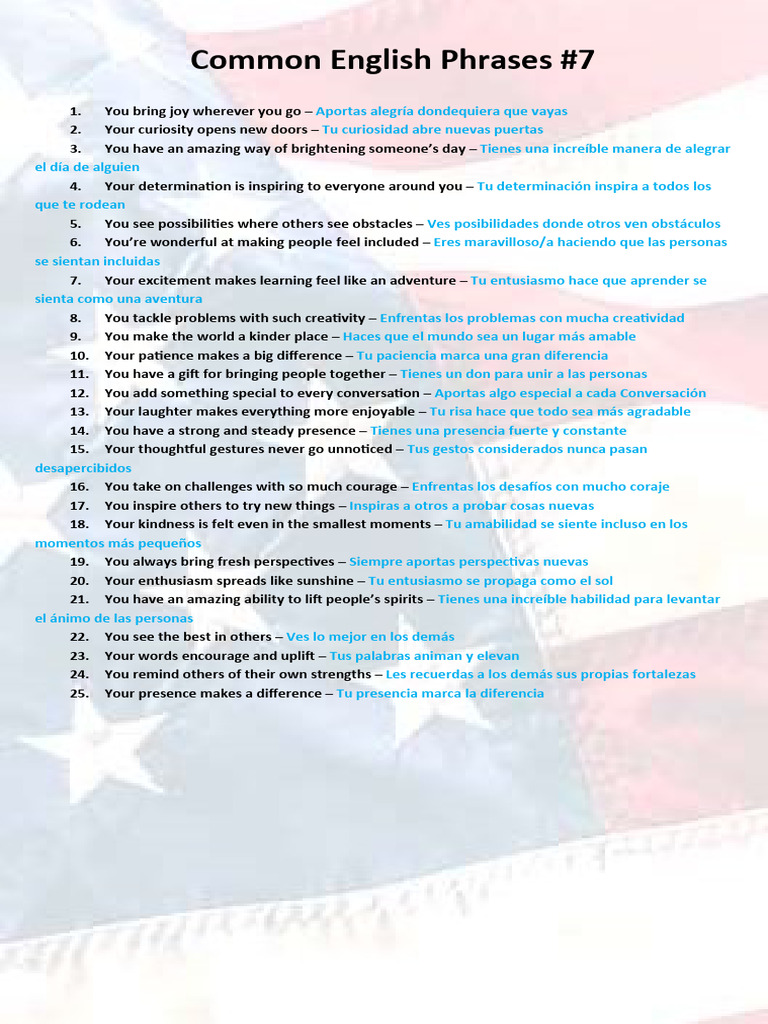 Common English Phrases 7 | PDF