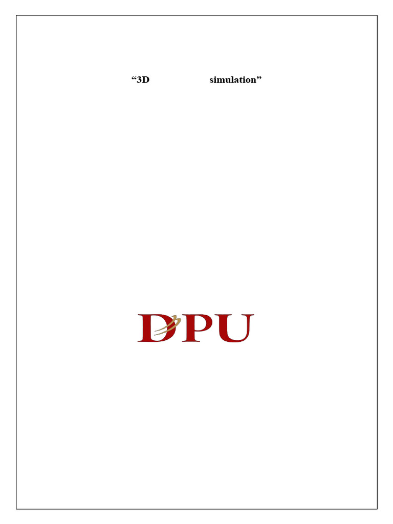 CG Mini Project Report | PDF | 3 D Computer Graphics | Simulation