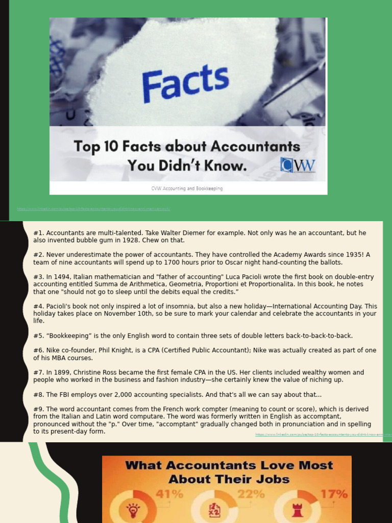 C1 - Lesson 10 - Facts About Accountants | PDF
