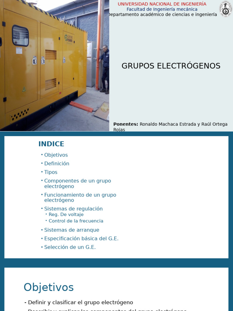 Guía Completa sobre Grupos Electrógenos | PDF | Motores | Motor diesel