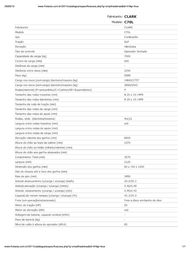 Descritivo C70L | PDF
