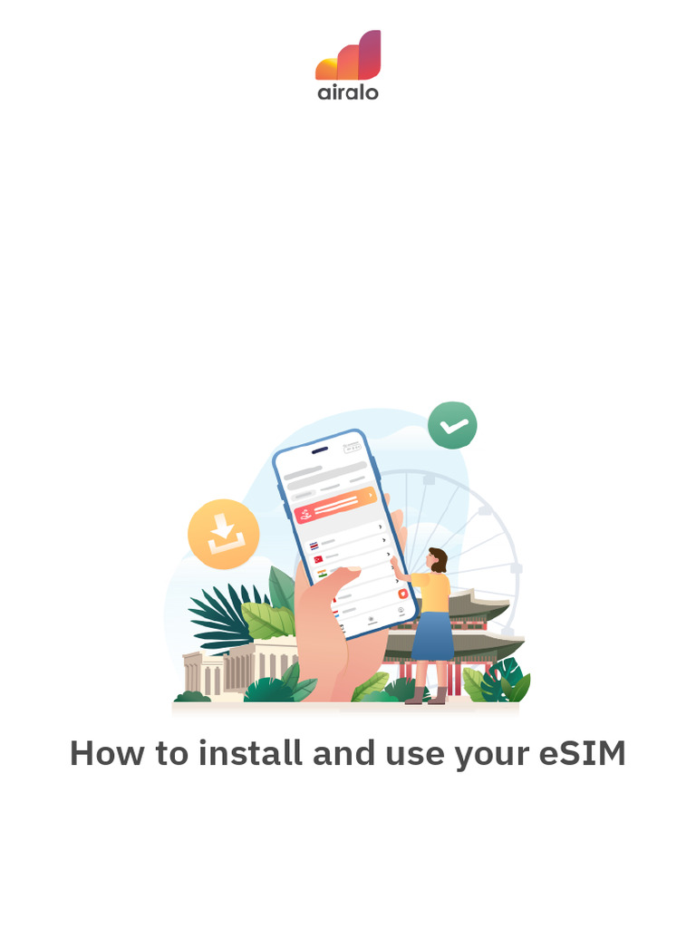ESIM Installation Instructions | PDF | Ios | Qr Code