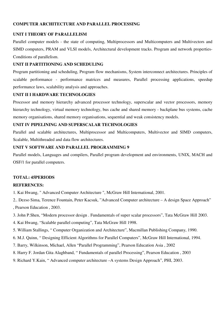 Computer Architecture and Parallel Processing | PDF | Parallel Computing | Data Compression