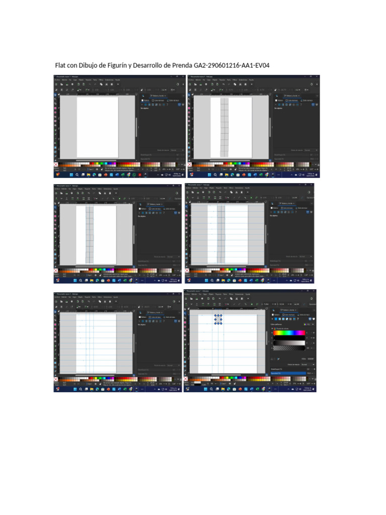 Flat Con Dibujo de Figurín y Desarrollo de Prenda GA2 | PDF