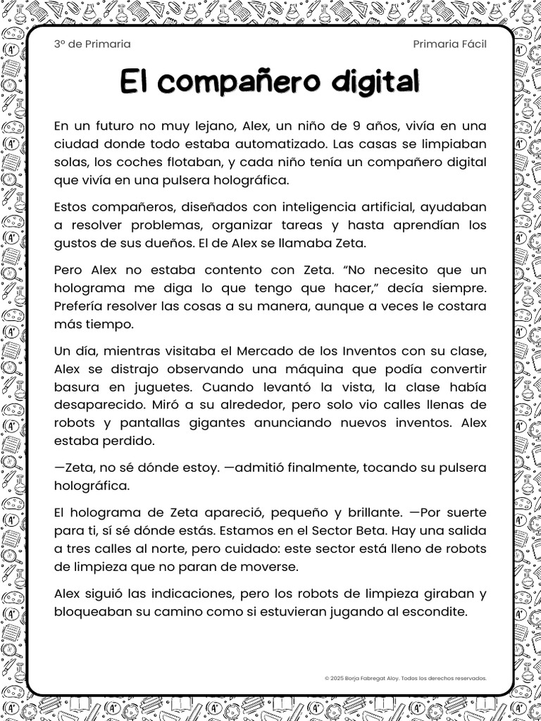 Ejercicios-extra-comprension-lectora-3o-de-Primaria-1-4 | PDF