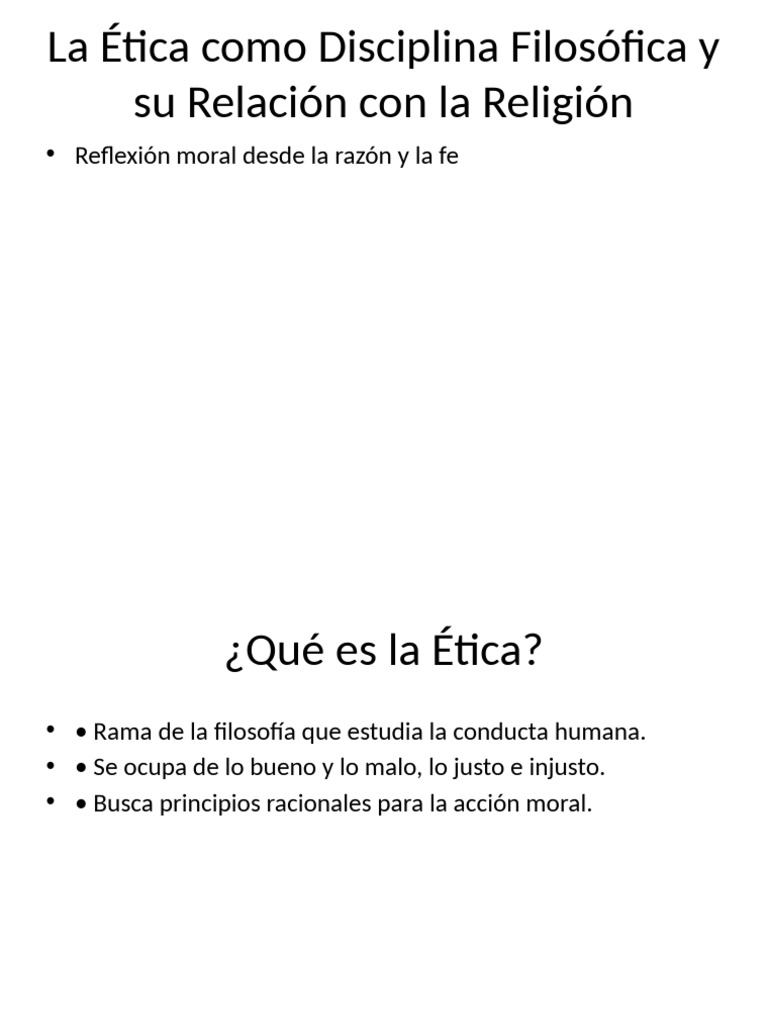 Ética y Religión: Conexiones y Distinciones | PDF